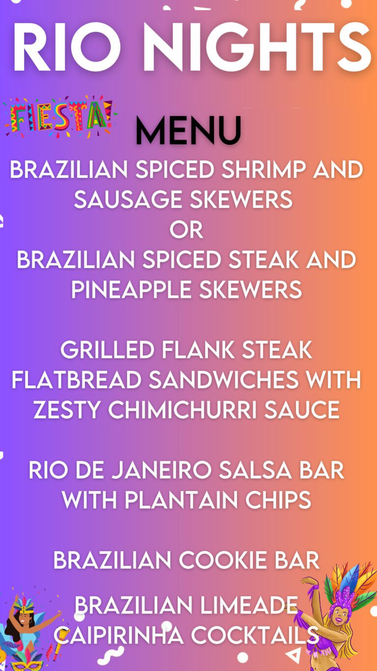 Rio Nights Summer Event Menu » Houston Party Planners
