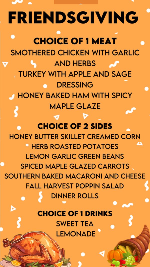 Friendsgiving Event Menu » Houston Party Planners
