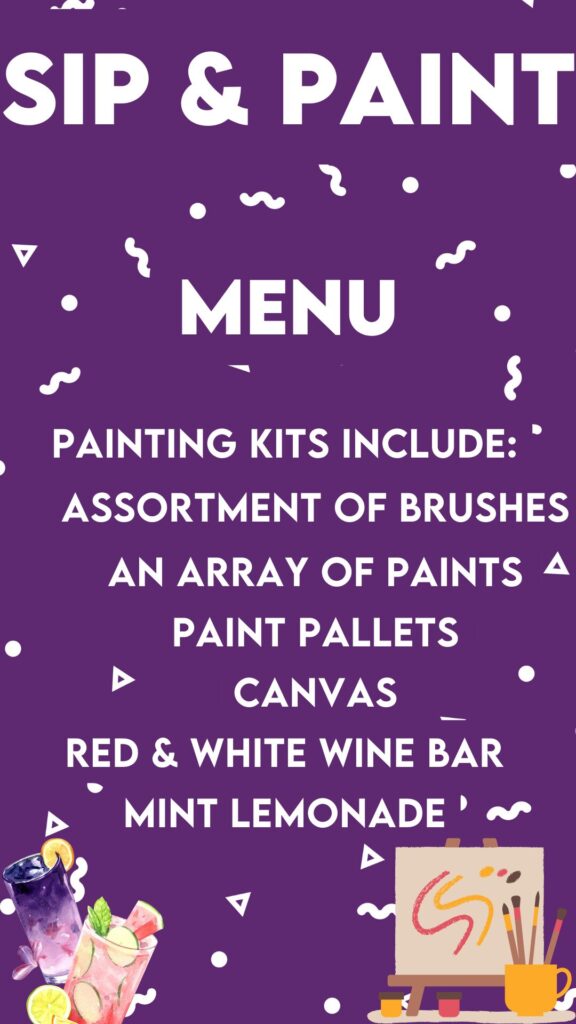 Sip and Paint Event Menu » Houston Party Planners